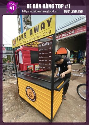 Xe bán cafe 1M2x60x1M95 - XE BÁN HÀNG TOP #1