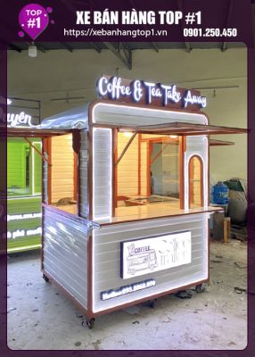 Kiot trà sữa nhỏ gọn 1M6x1M4x2M15 - XE BÁN HÀNG TOP #1